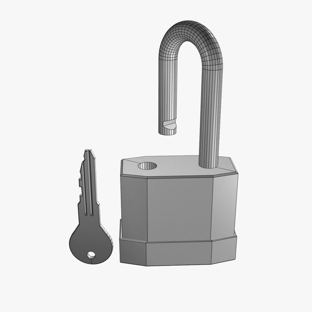 3d Pad Lock Key