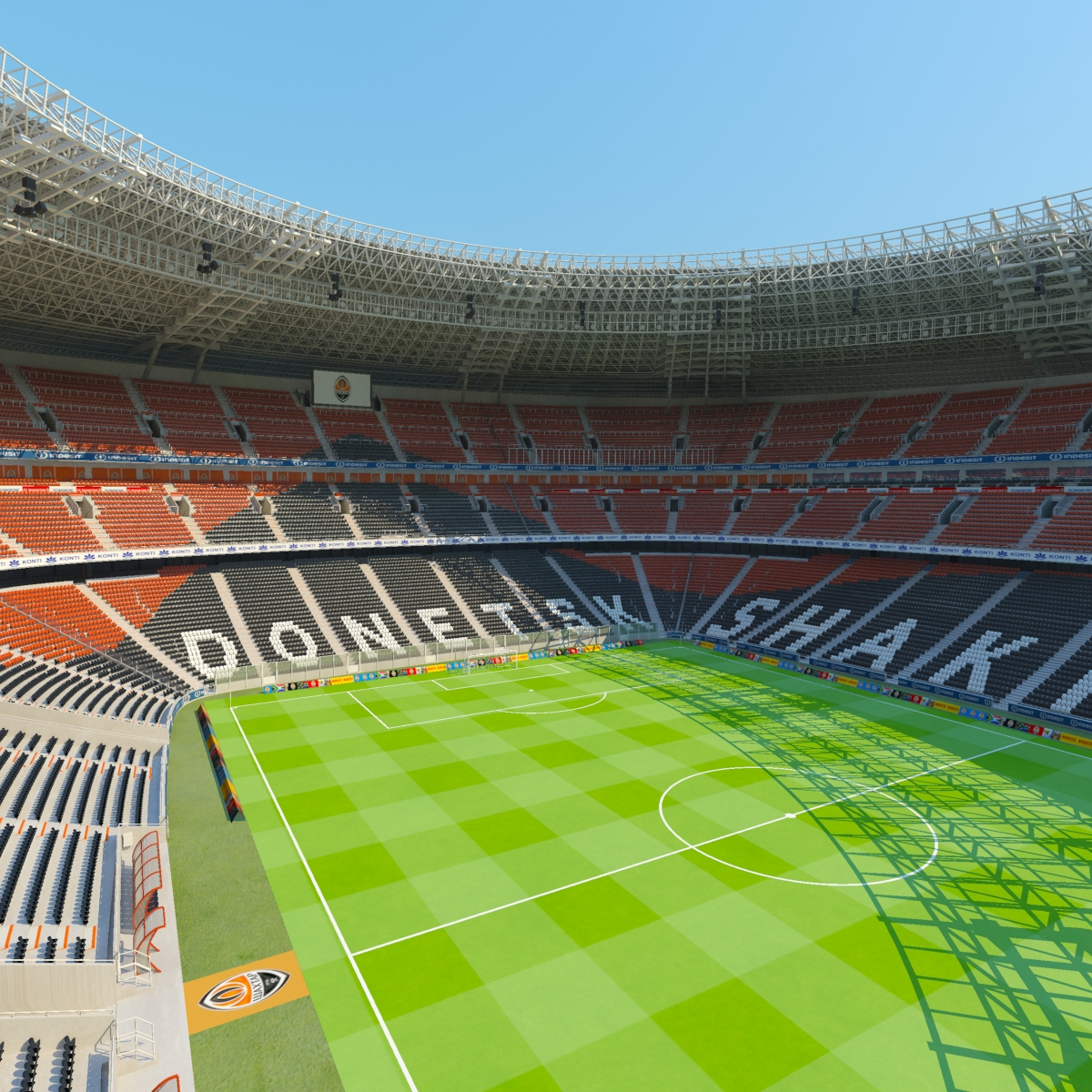 3d donbass arena stadium