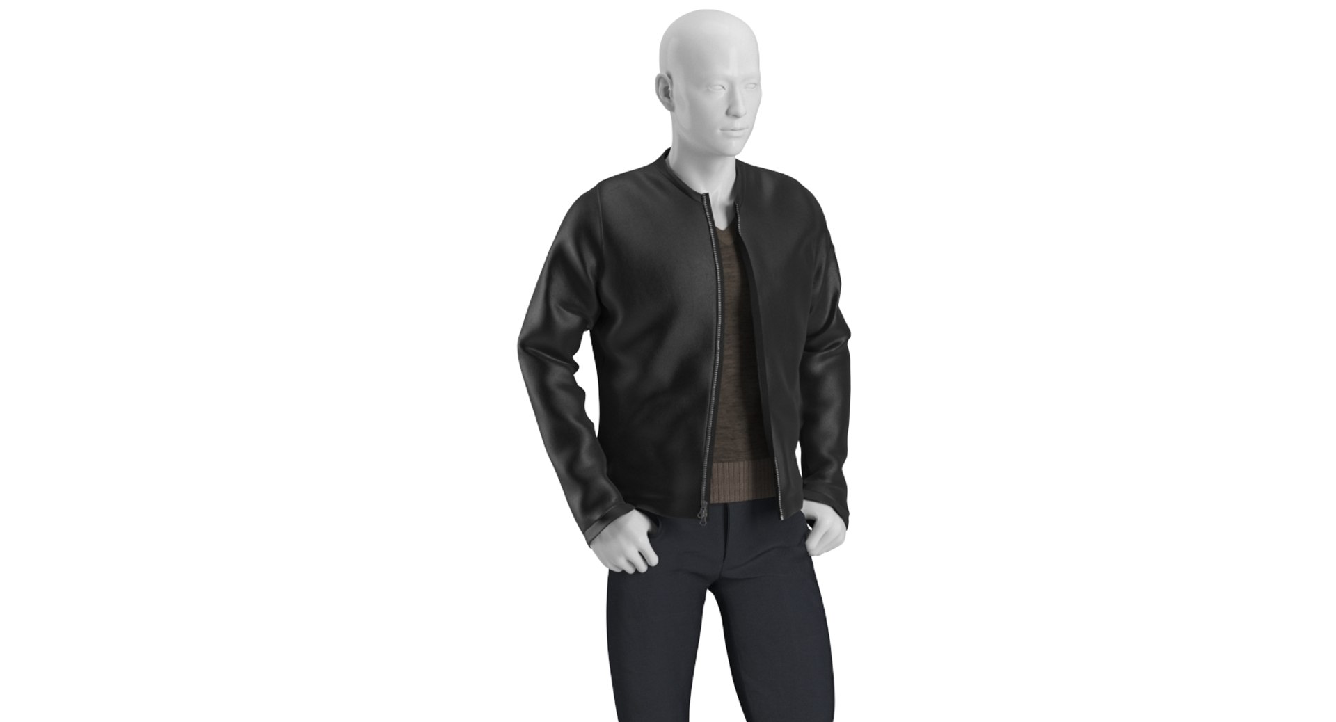 Realistic Mannequin Jacket 2 3D Model - TurboSquid 1413554