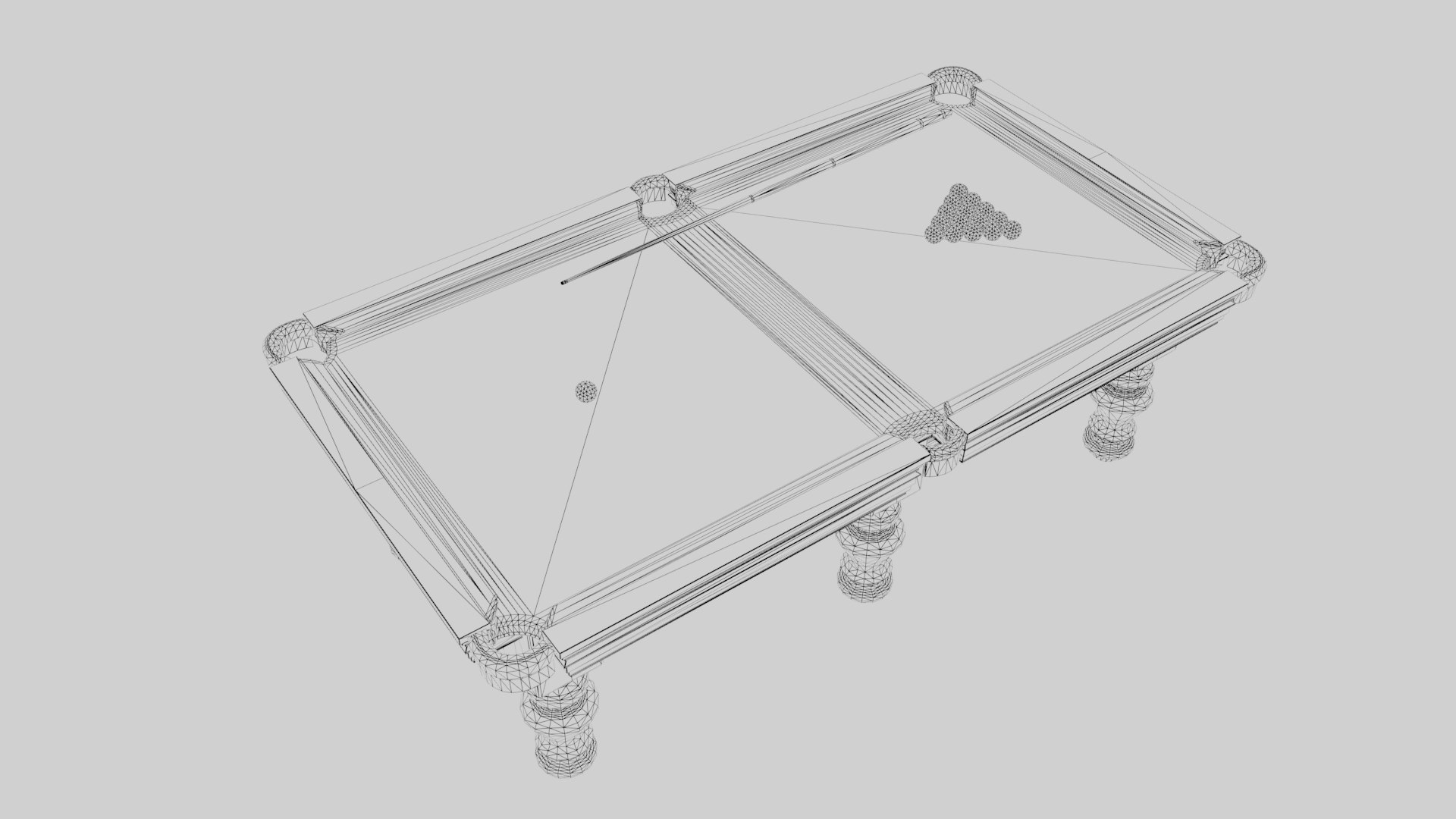 3D Model Snooker Table01 - TurboSquid 2244742