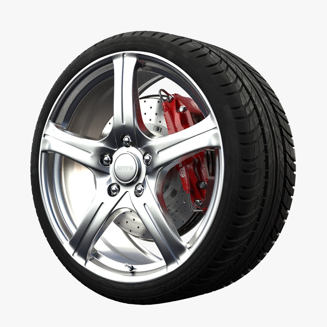 3ds Max Nitro Octane Wheel