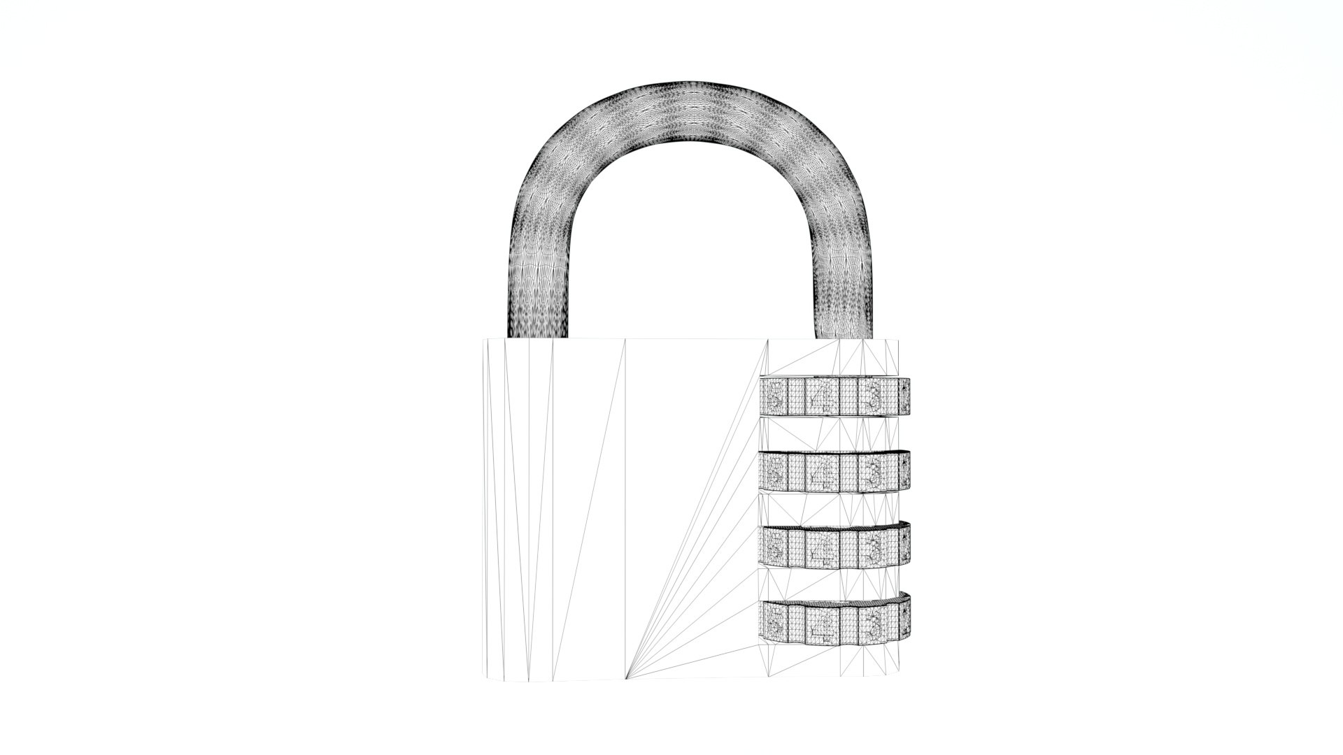 3D Padlock 3 - 3D Asset model - TurboSquid 1894947