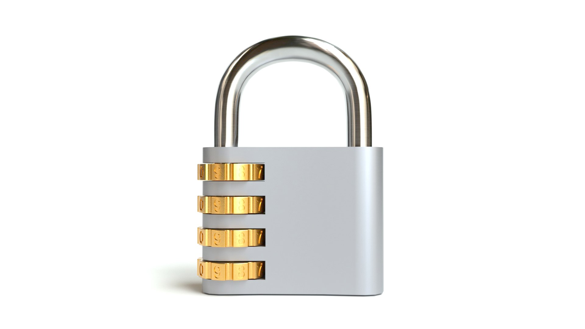 3D Padlock 3 - 3D Asset model - TurboSquid 1894947