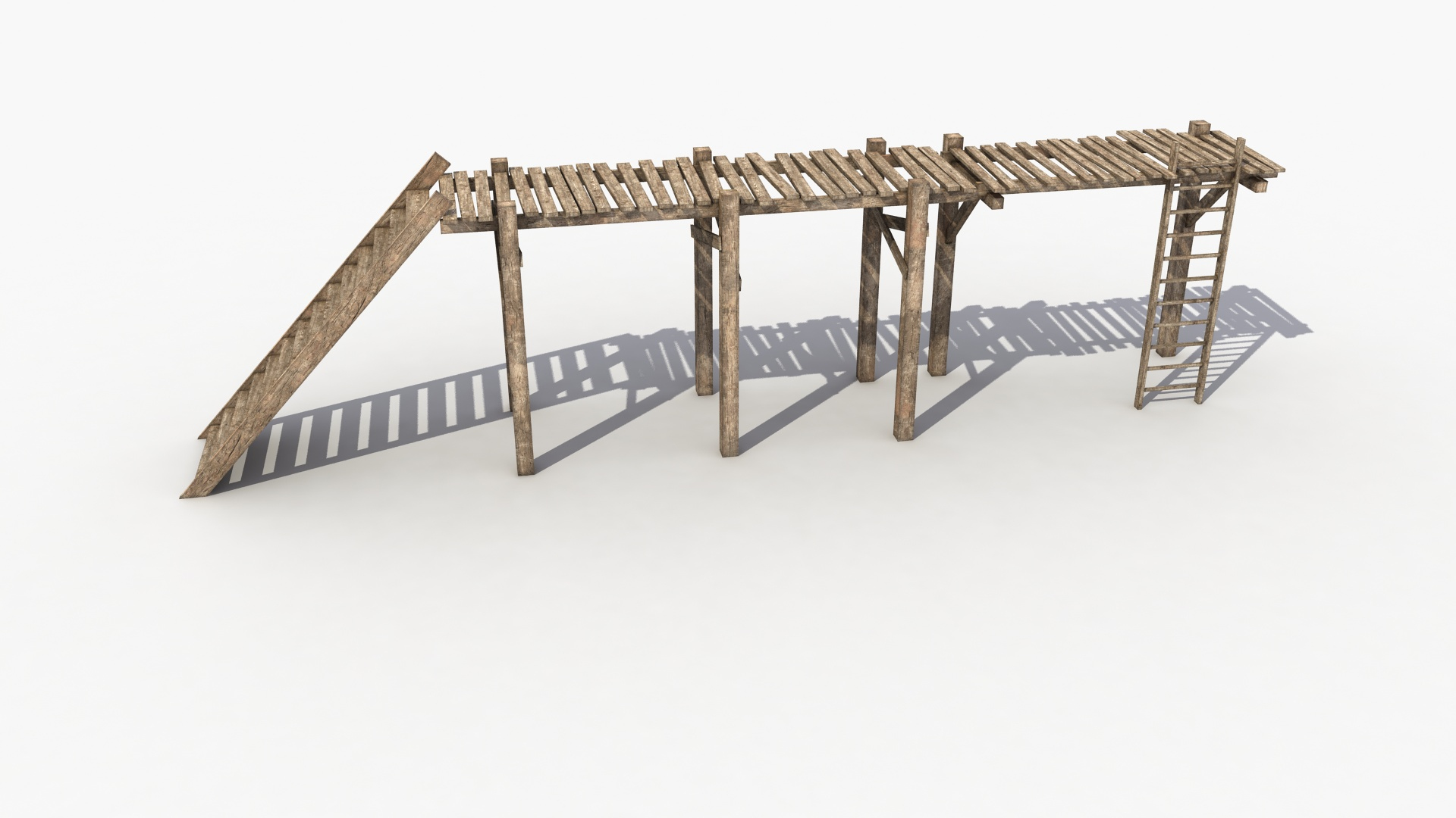3D Pedestrian Modular Bridge Model - TurboSquid 1161027