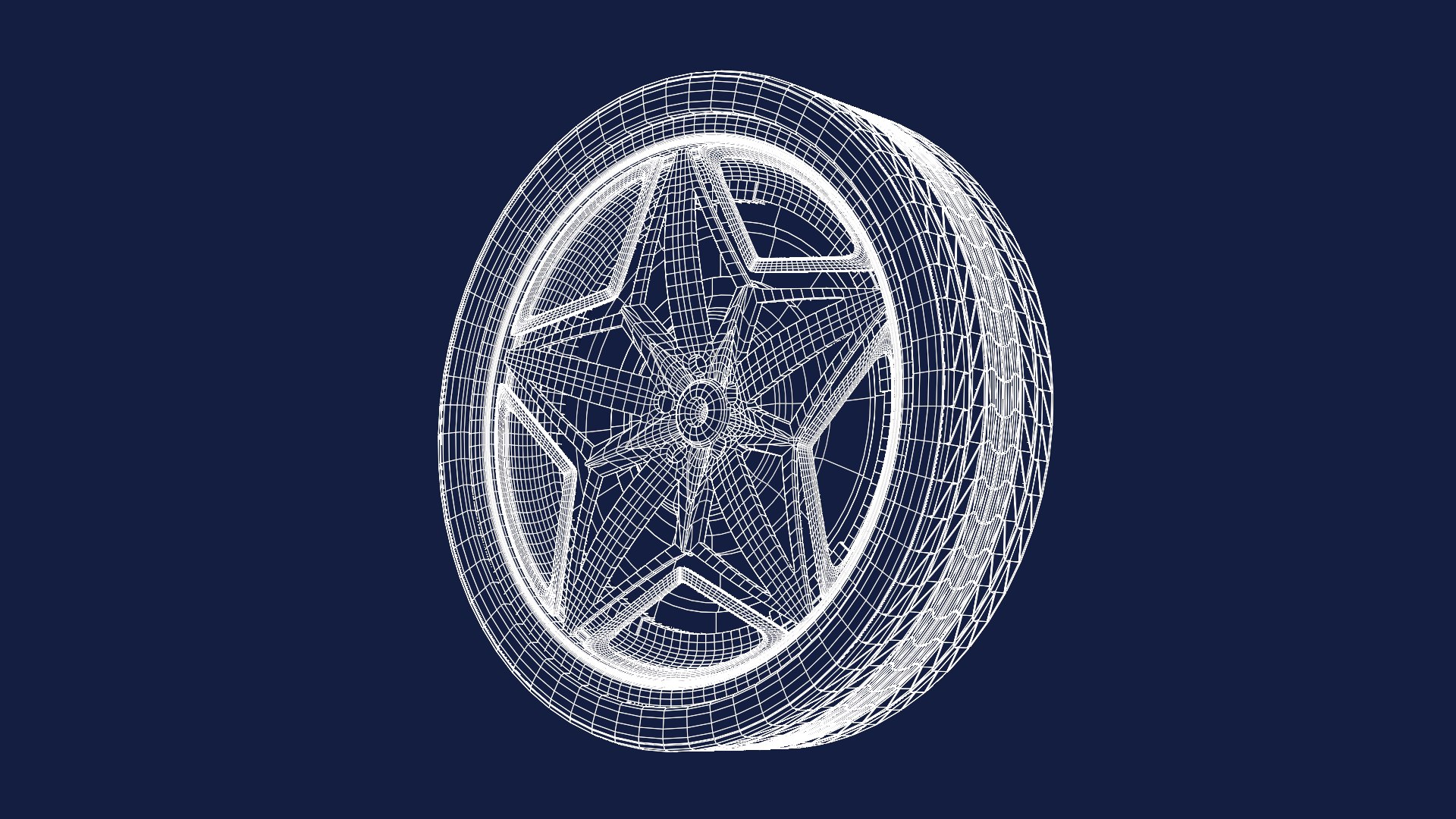 3D Futuristic Wheels Model - TurboSquid 2140004