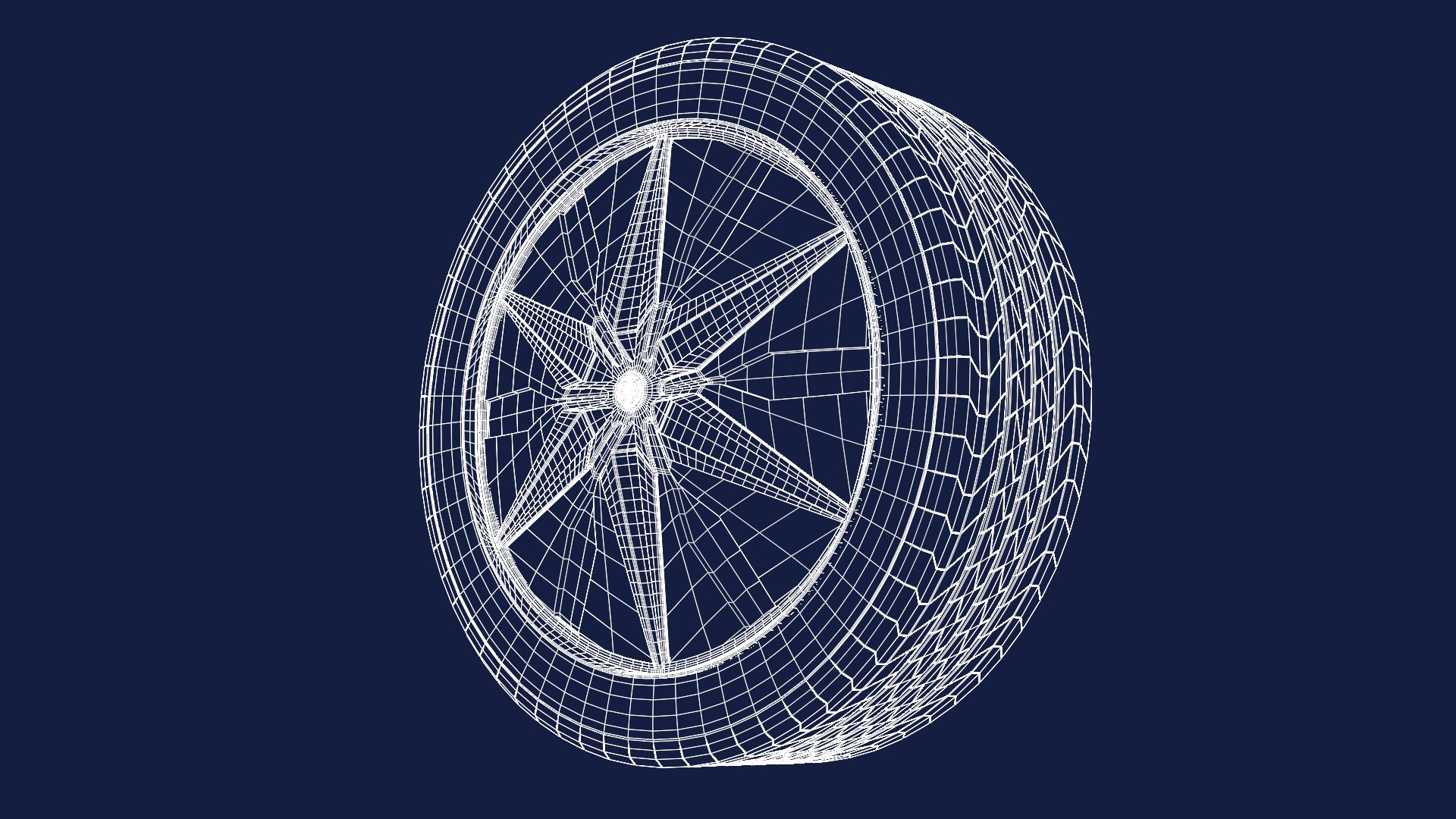 3D Futuristic Wheels Model - TurboSquid 2140004