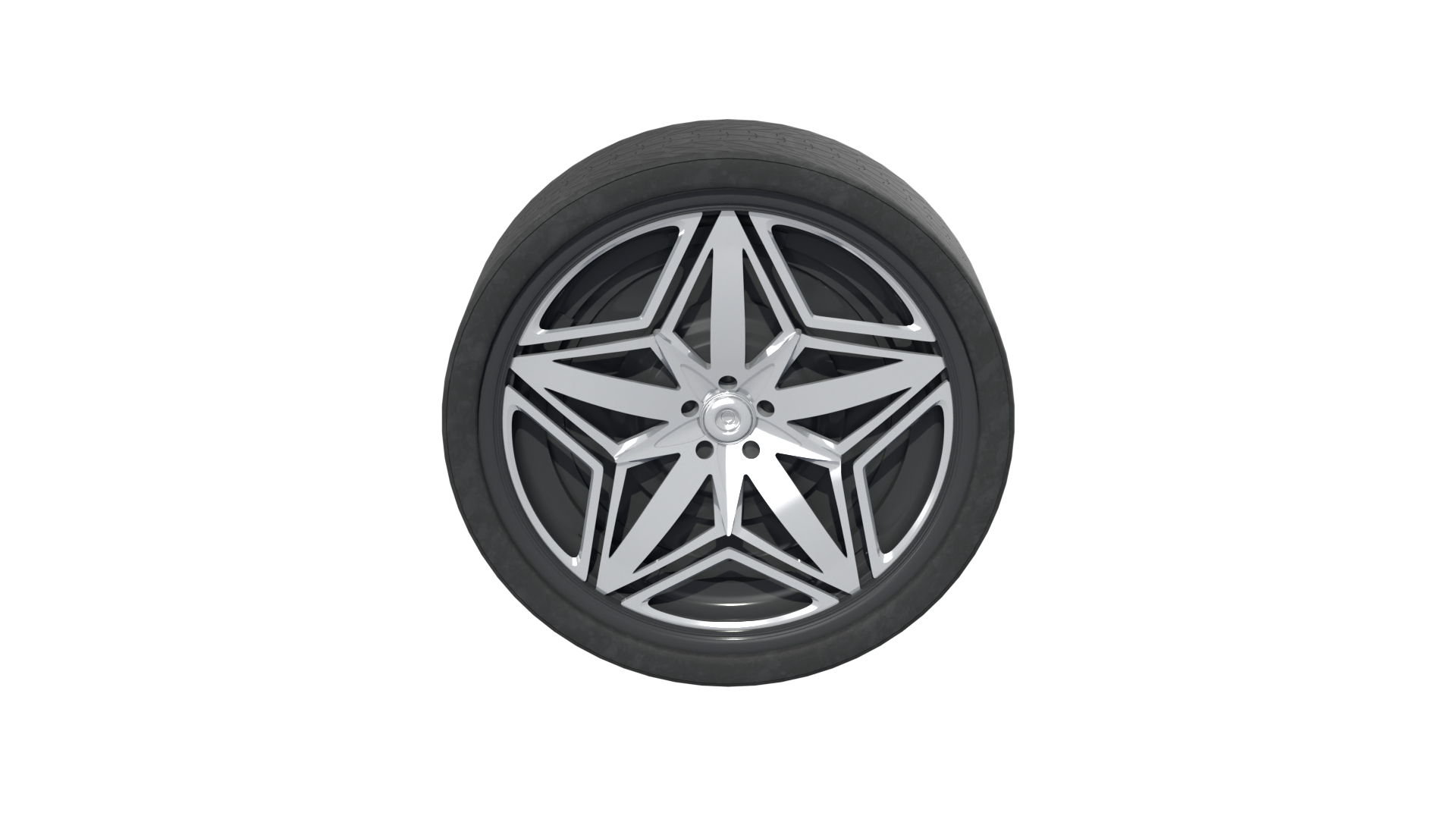 3D Futuristic Wheels Model - TurboSquid 2140004