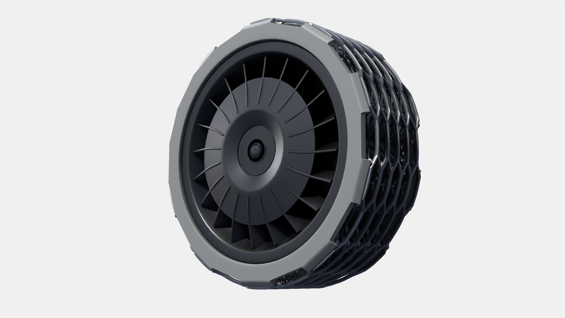 3D Futuristic Wheels Model - TurboSquid 2140004