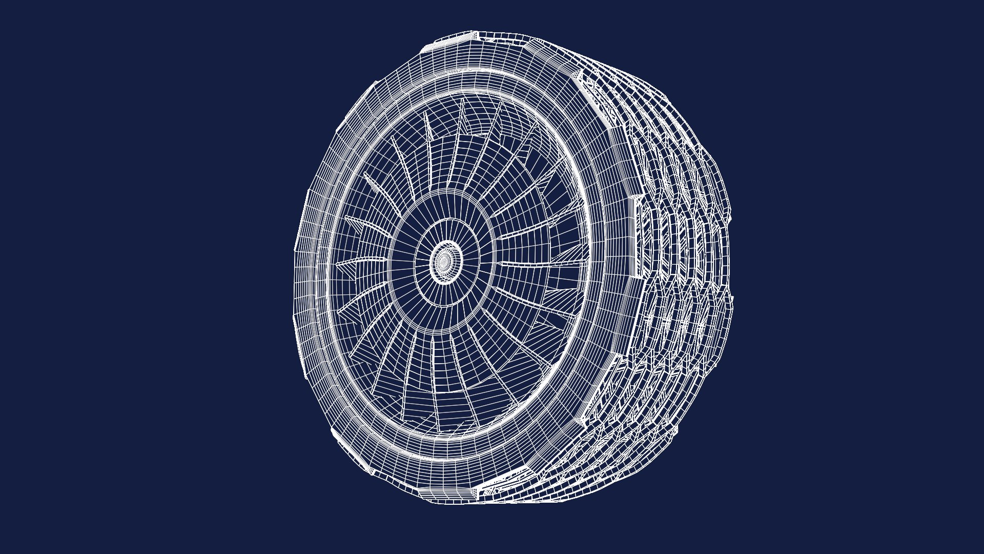 3D Futuristic Wheels Model - TurboSquid 2140004