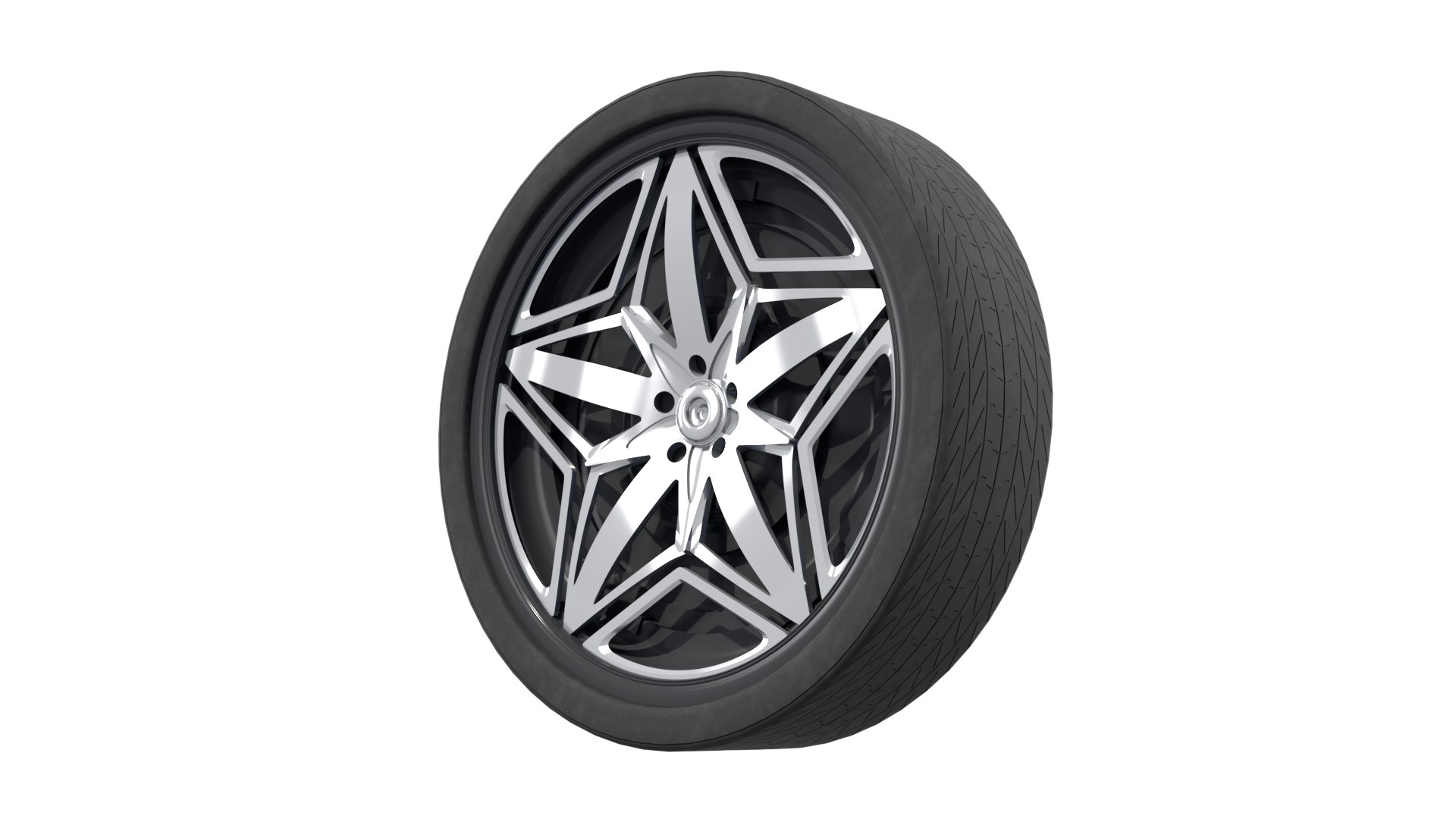 3D Futuristic Wheels Model - TurboSquid 2140004