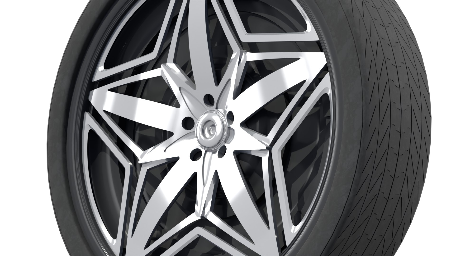 3D Futuristic Wheels Model - TurboSquid 2140004