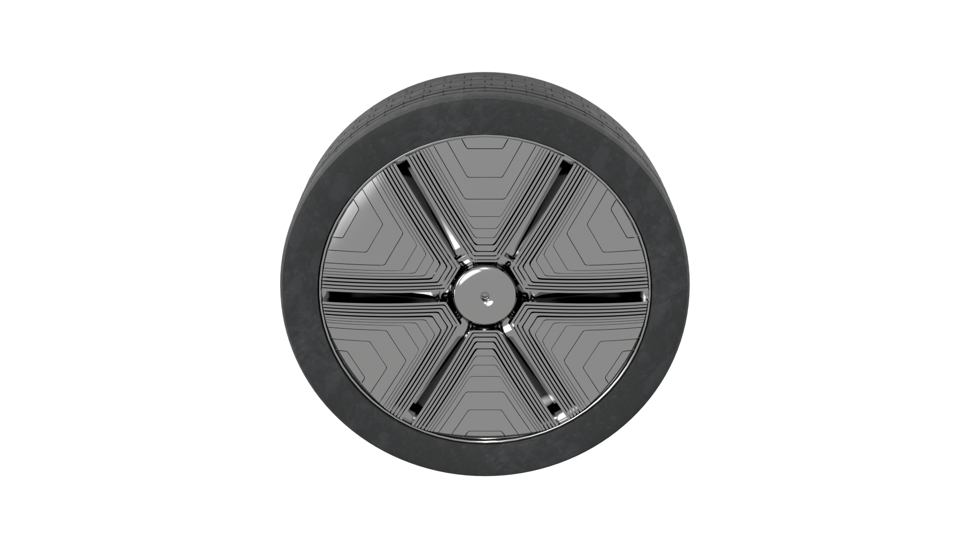 3D Futuristic Wheels Model - TurboSquid 2140004