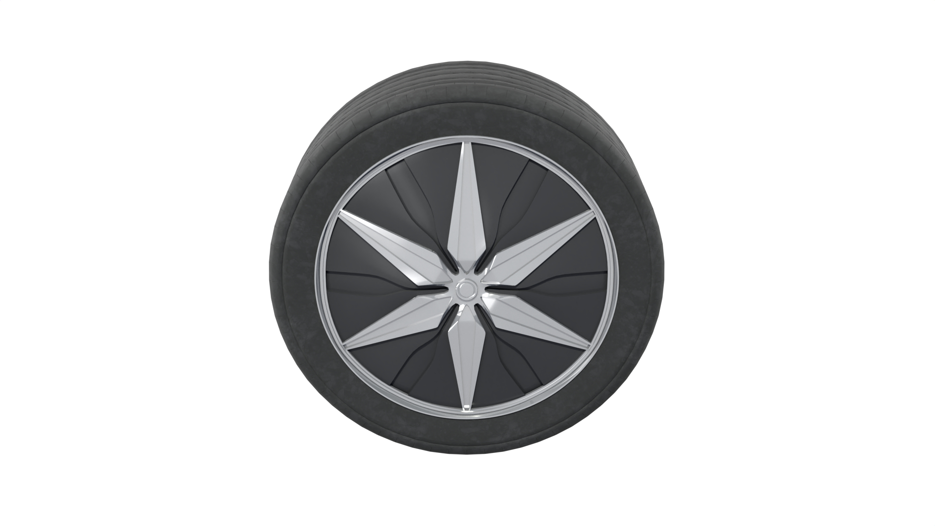 3D Futuristic Wheels Model - TurboSquid 2140004