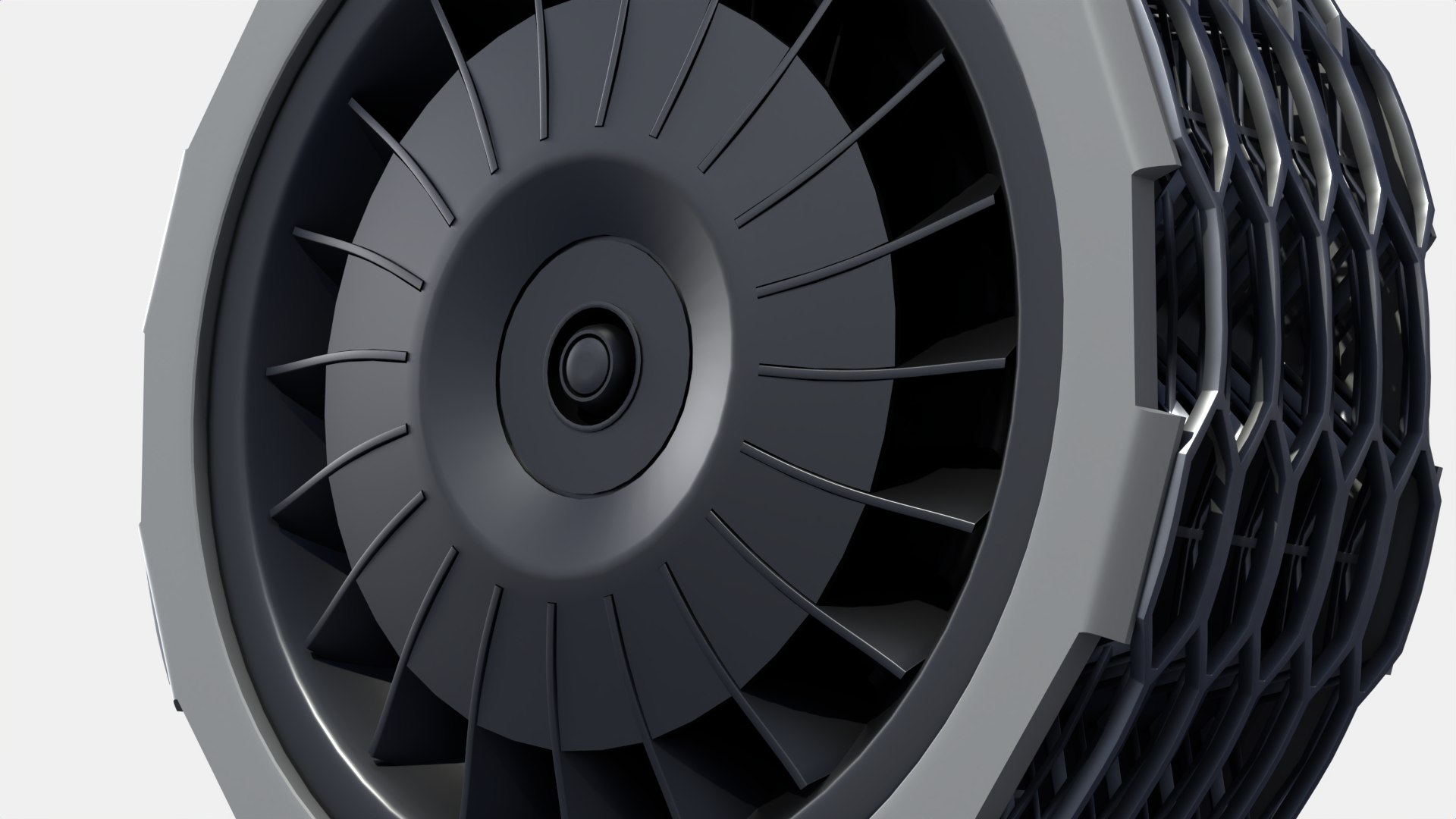 3D Futuristic Wheels Model - TurboSquid 2140004