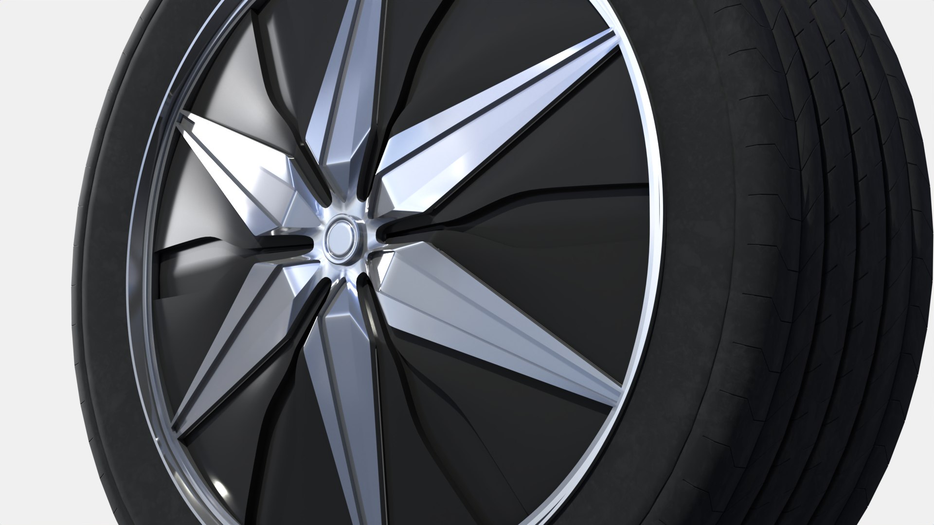 3D Futuristic Wheels Model - TurboSquid 2140004