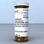 prescription bottle pill script 3d model