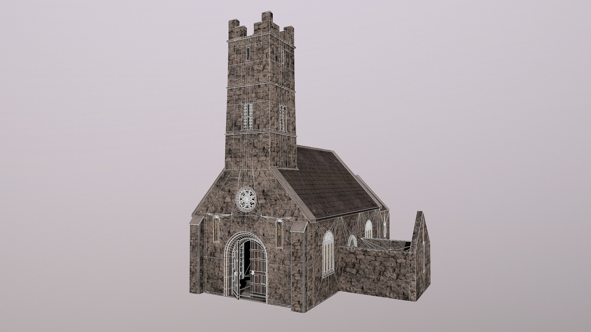 Church Old Model - TurboSquid 1572128