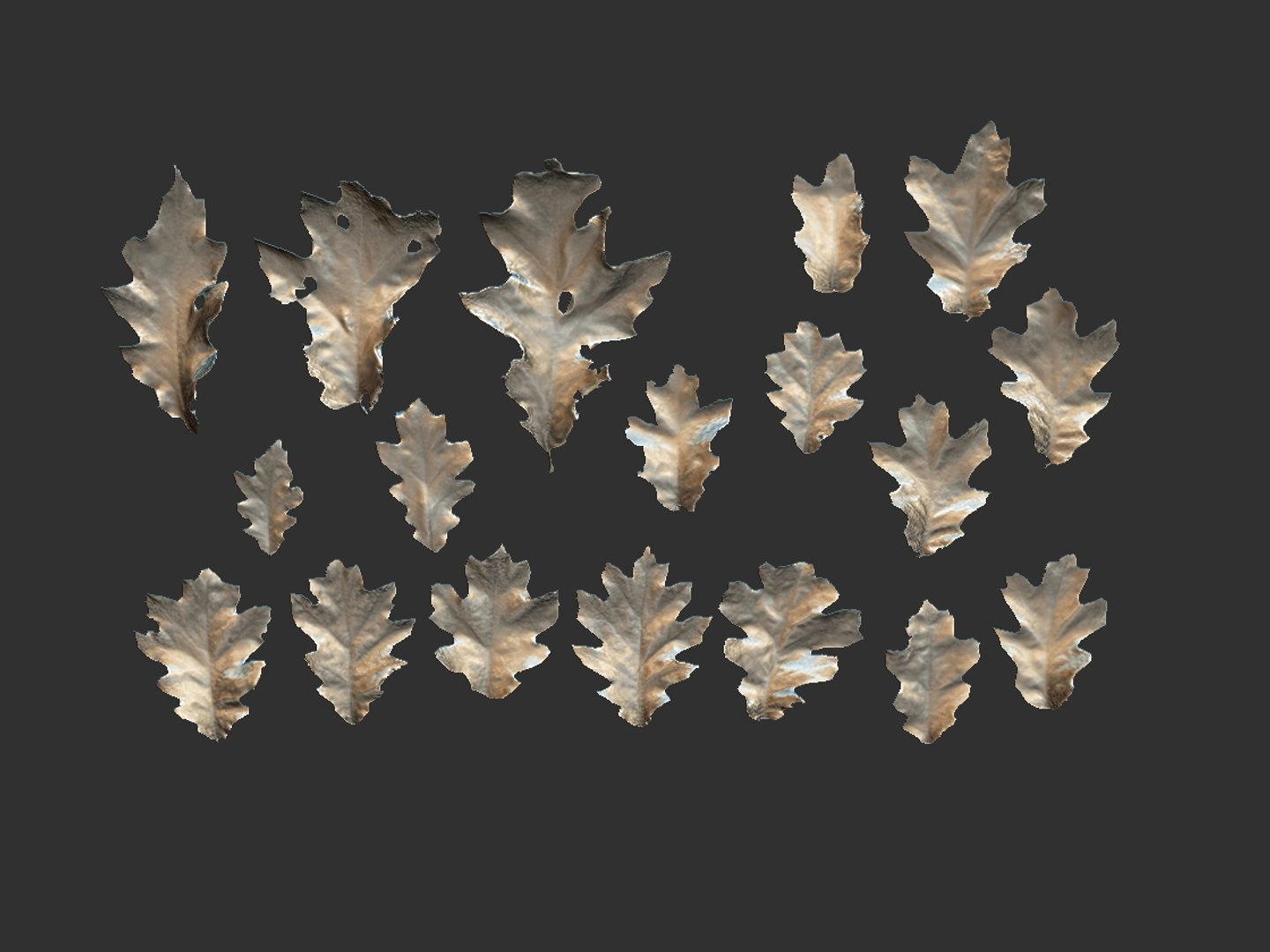 Autumn Leaves Scan Pack 3D Model - TurboSquid 1340280
