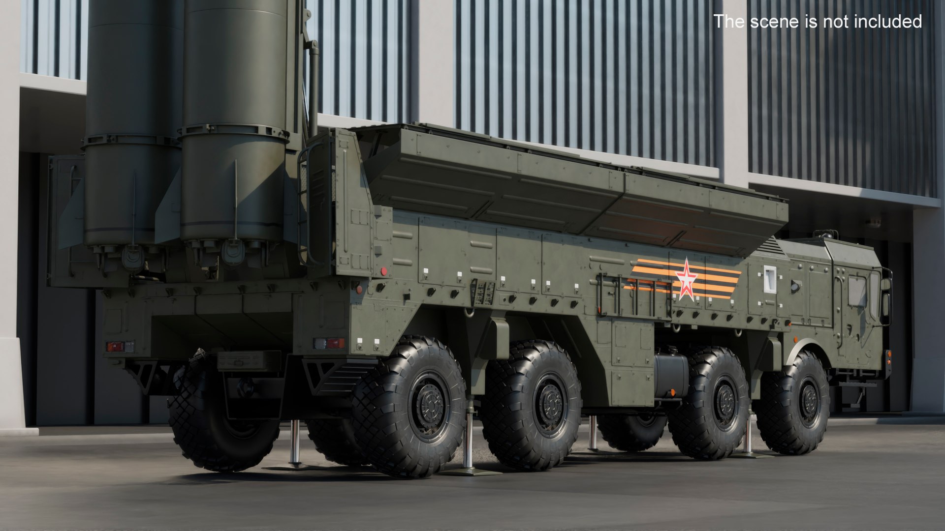 3D Missile System Iskander SS-26 Stone In Ready - TurboSquid 2287731