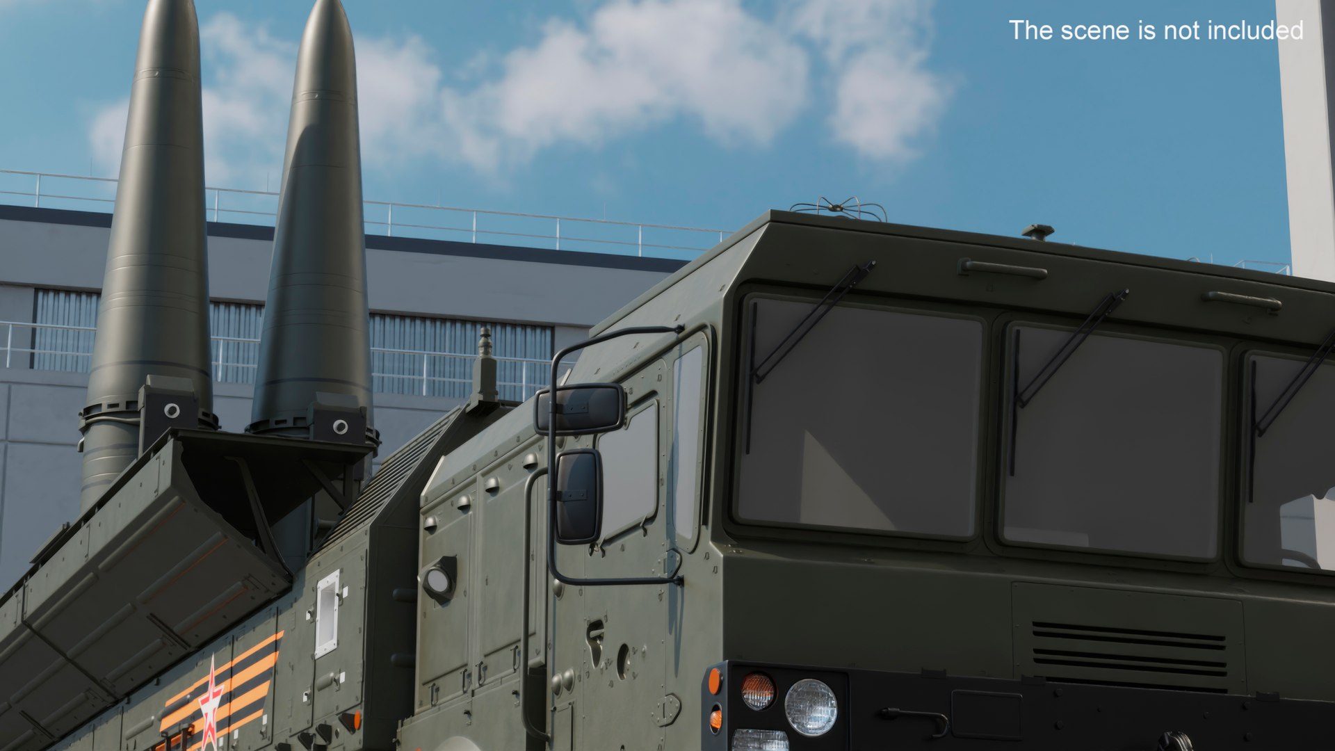 3D Missile System Iskander SS-26 Stone In Ready - TurboSquid 2287731