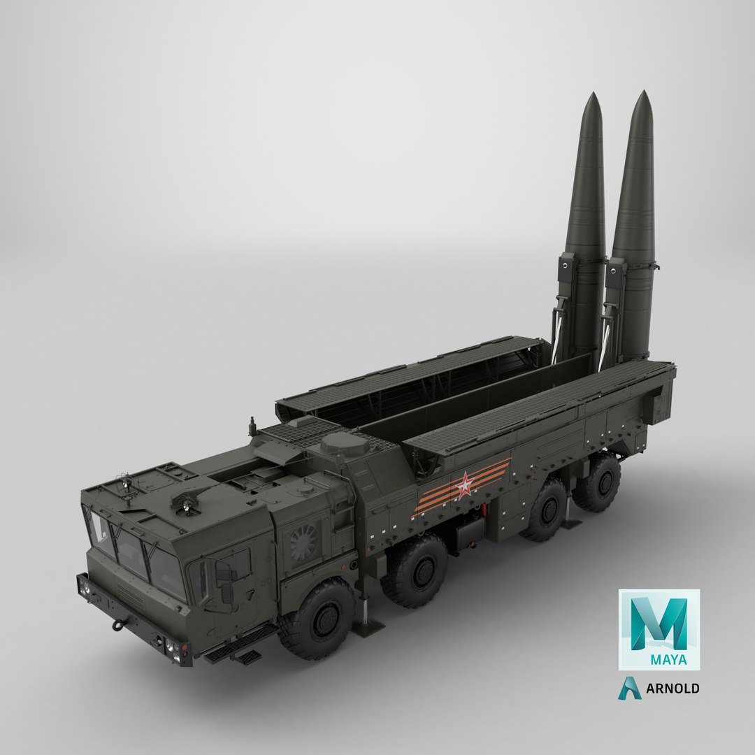 3D Missile System Iskander SS-26 Stone In Ready - TurboSquid 2287731
