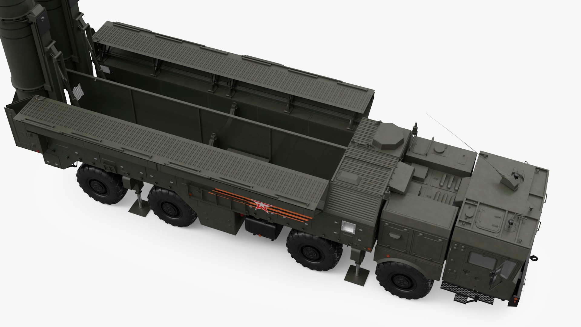 3D Missile System Iskander SS-26 Stone In Ready - TurboSquid 2287731
