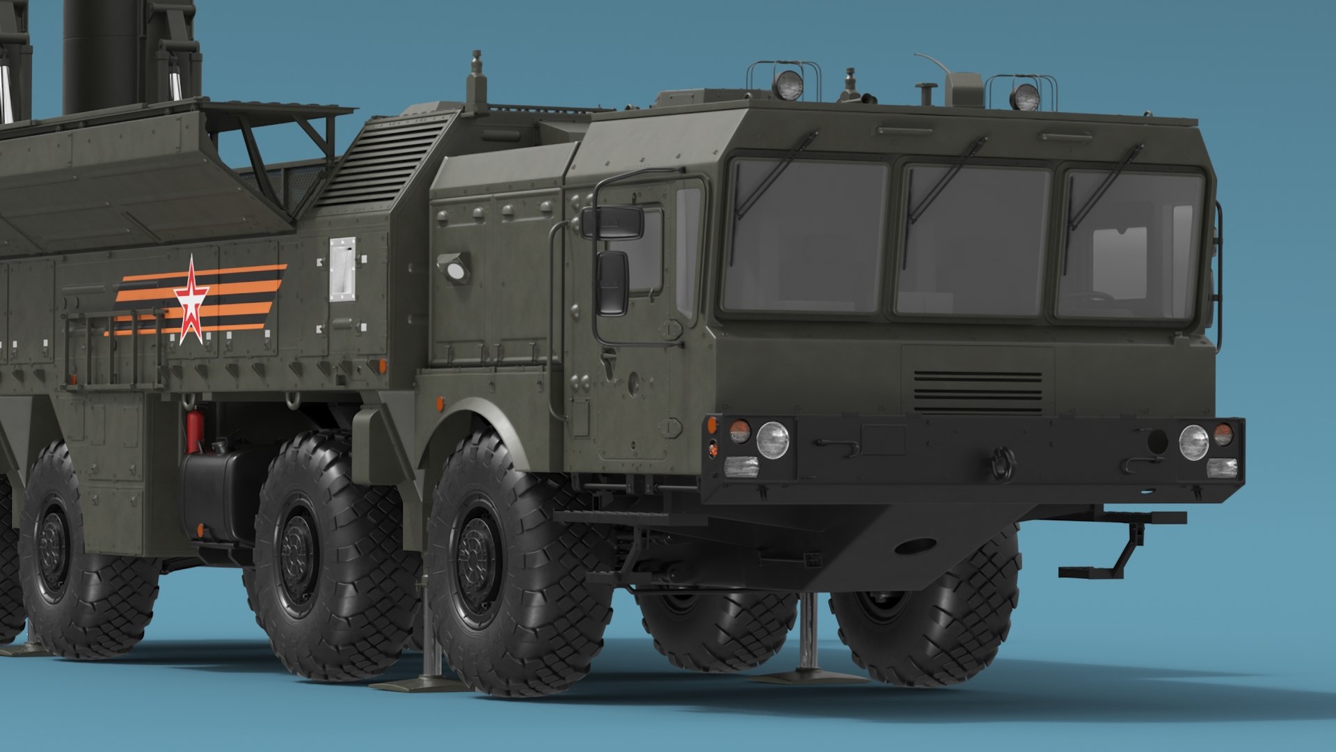 3D Missile System Iskander SS-26 Stone In Ready - TurboSquid 2287731