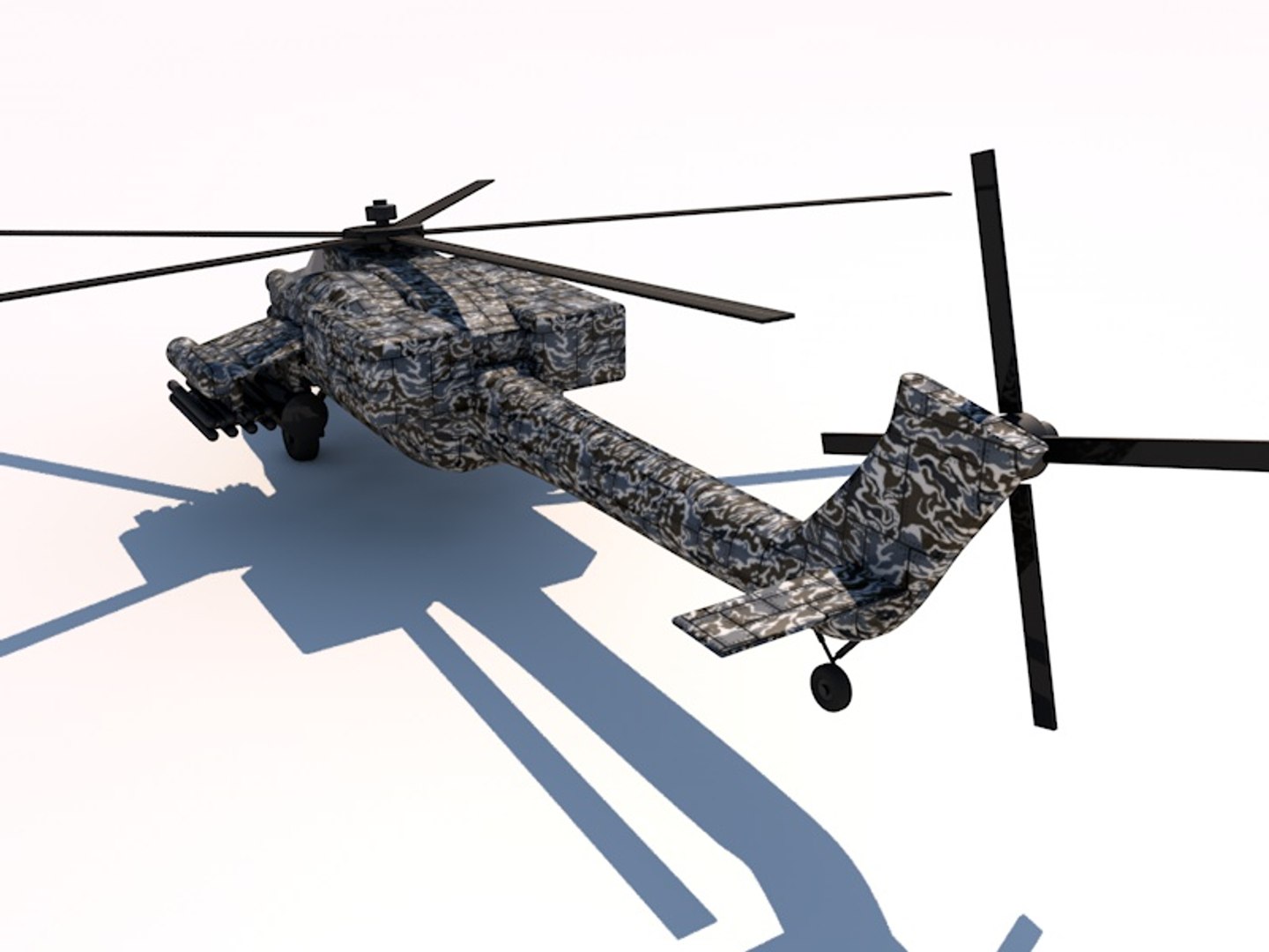 Mil Mi-28 Havoc Helicopter 3d C4d
