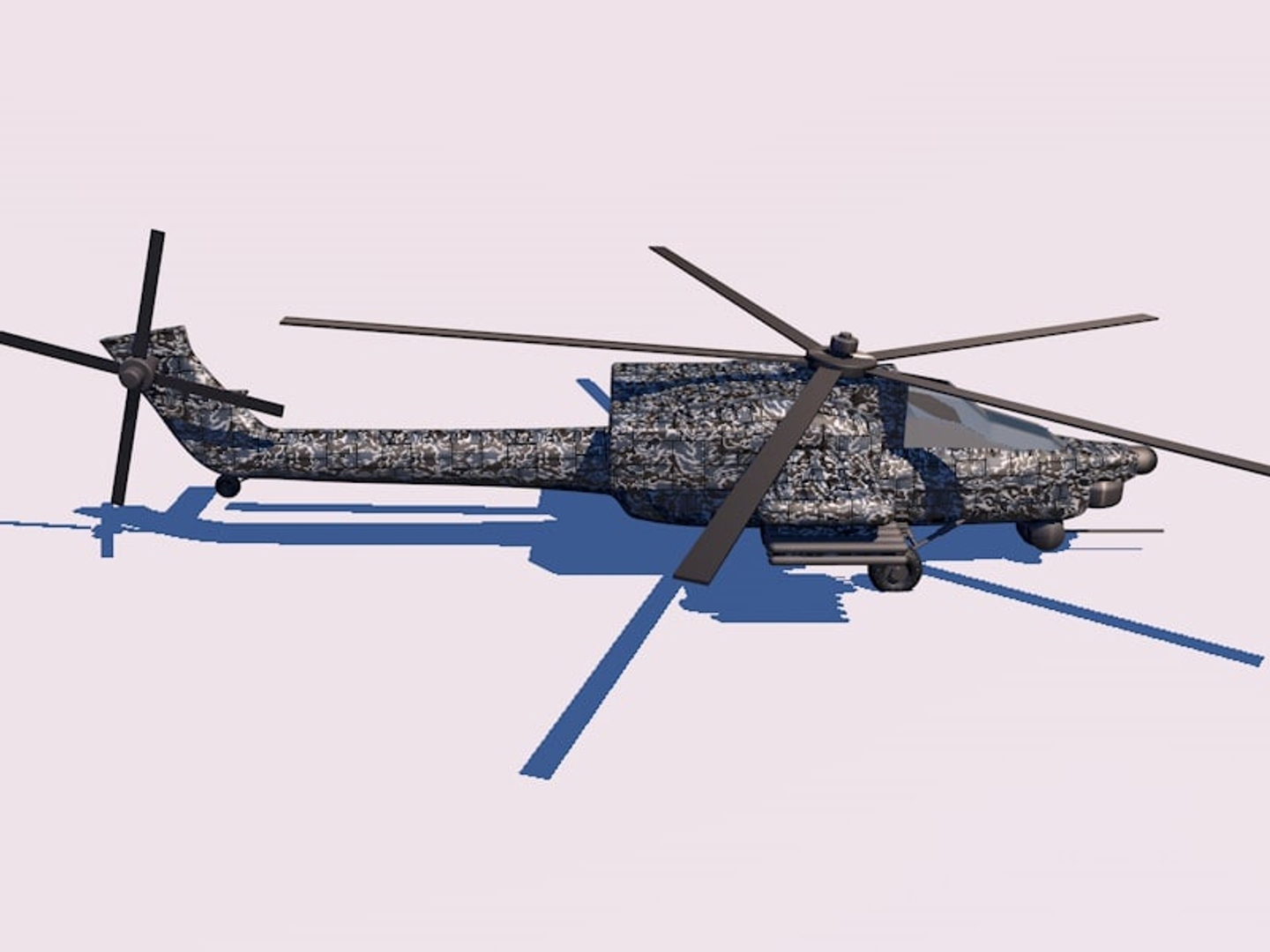 Mil Mi-28 Havoc Helicopter 3d C4d