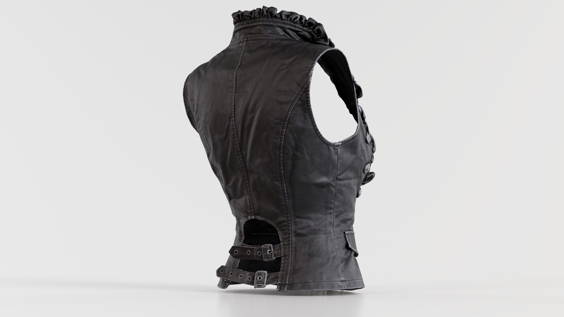 3D Frils Leather Vest Remastered Model - TurboSquid 2361746