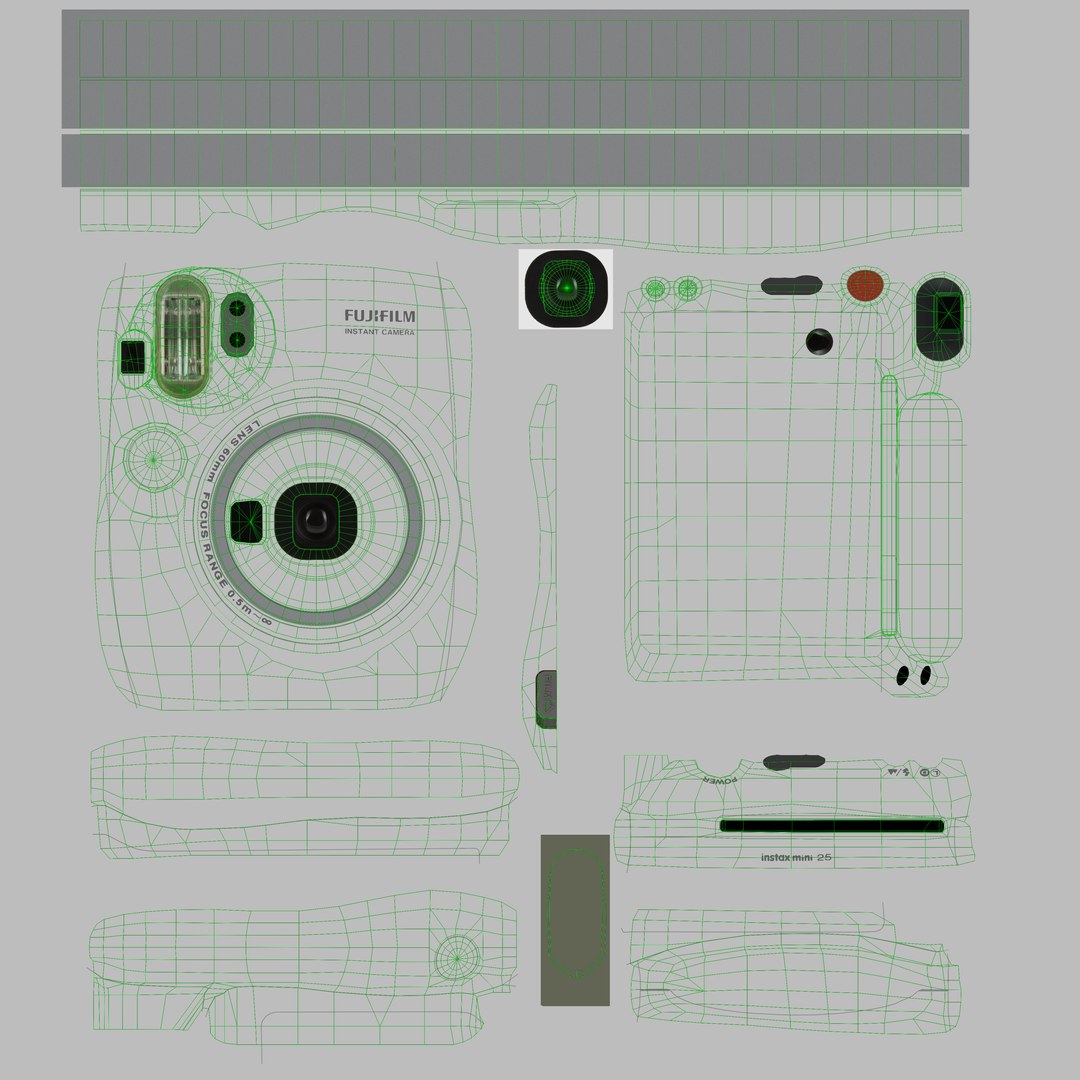 3d Model Fujifilm Instax Mini 25