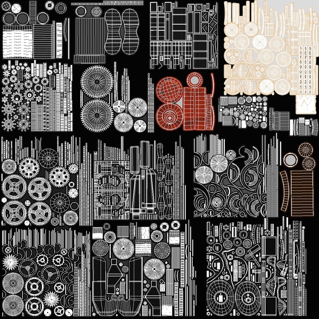 Clockwork gear counter mechanism model - TurboSquid 1652214