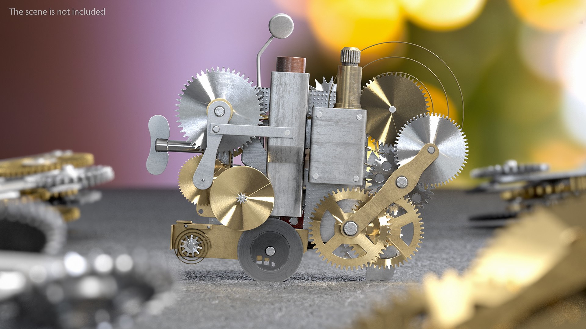 Clockwork gear counter mechanism model - TurboSquid 1652214