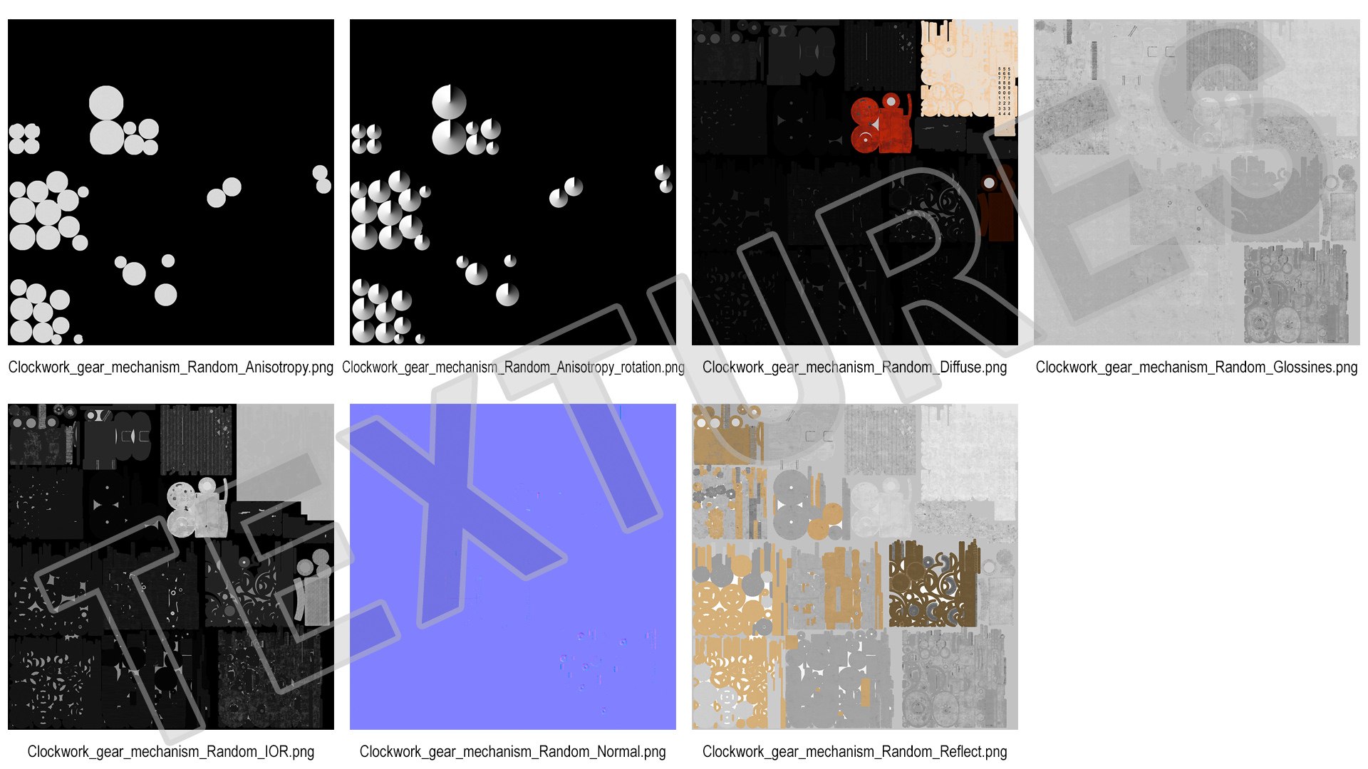 Clockwork gear counter mechanism model - TurboSquid 1652214