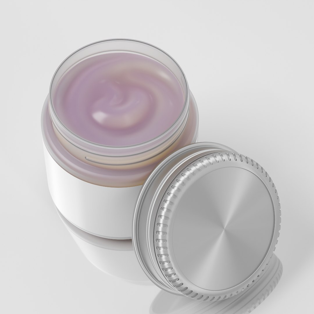 Cream Jar 01 3D Model - TurboSquid 1962751