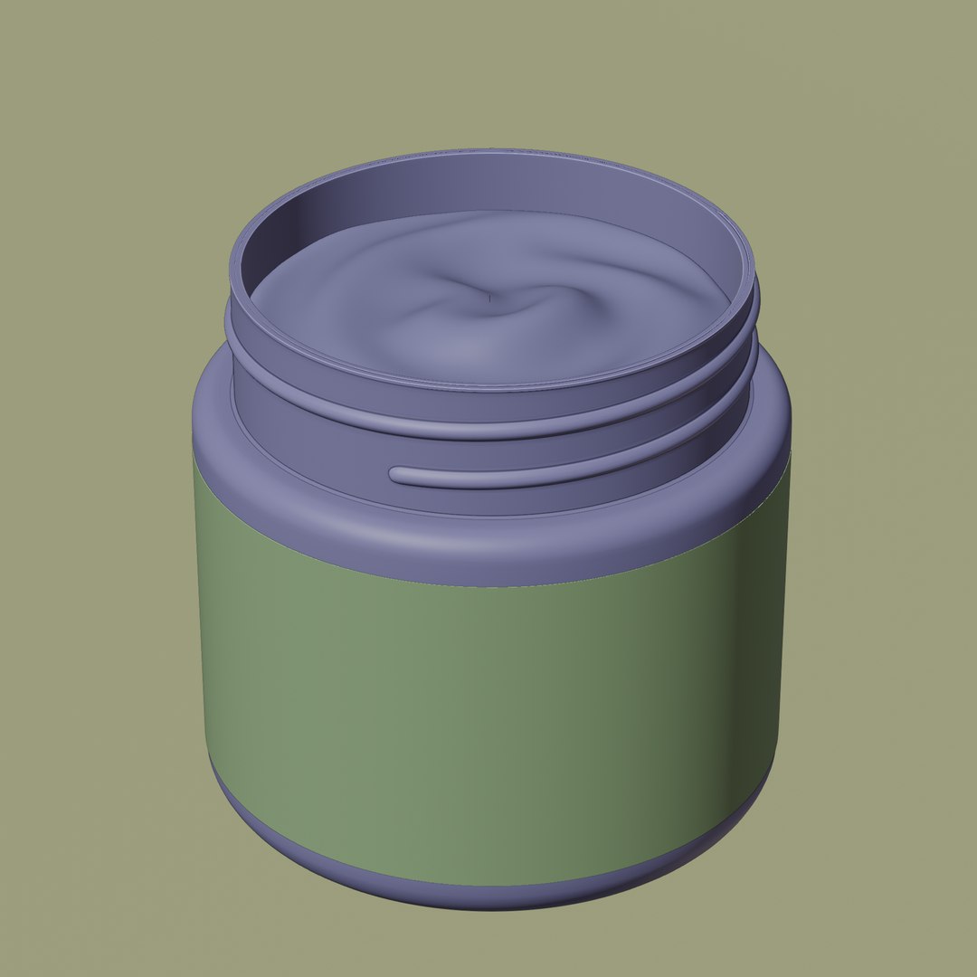 Cream Jar 01 3D Model - TurboSquid 1962751
