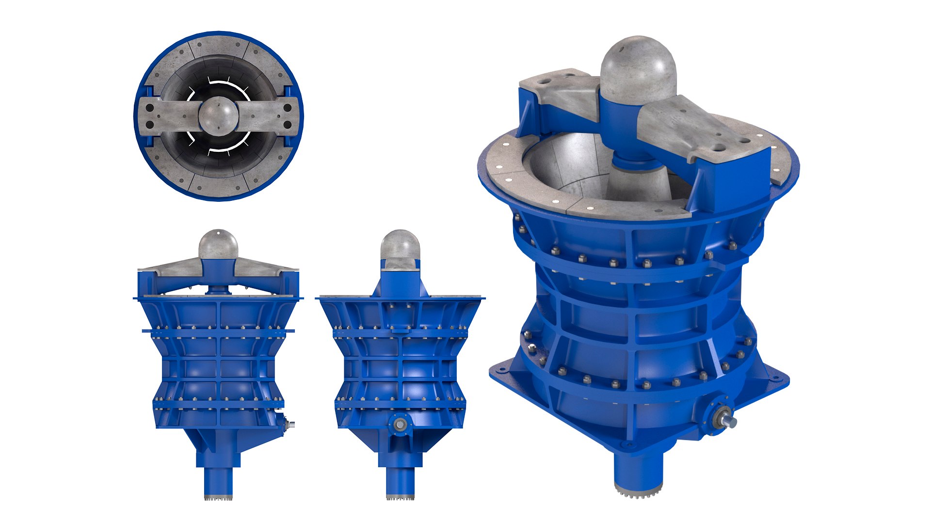 3D Gyratory Crusher Model - TurboSquid 2358215