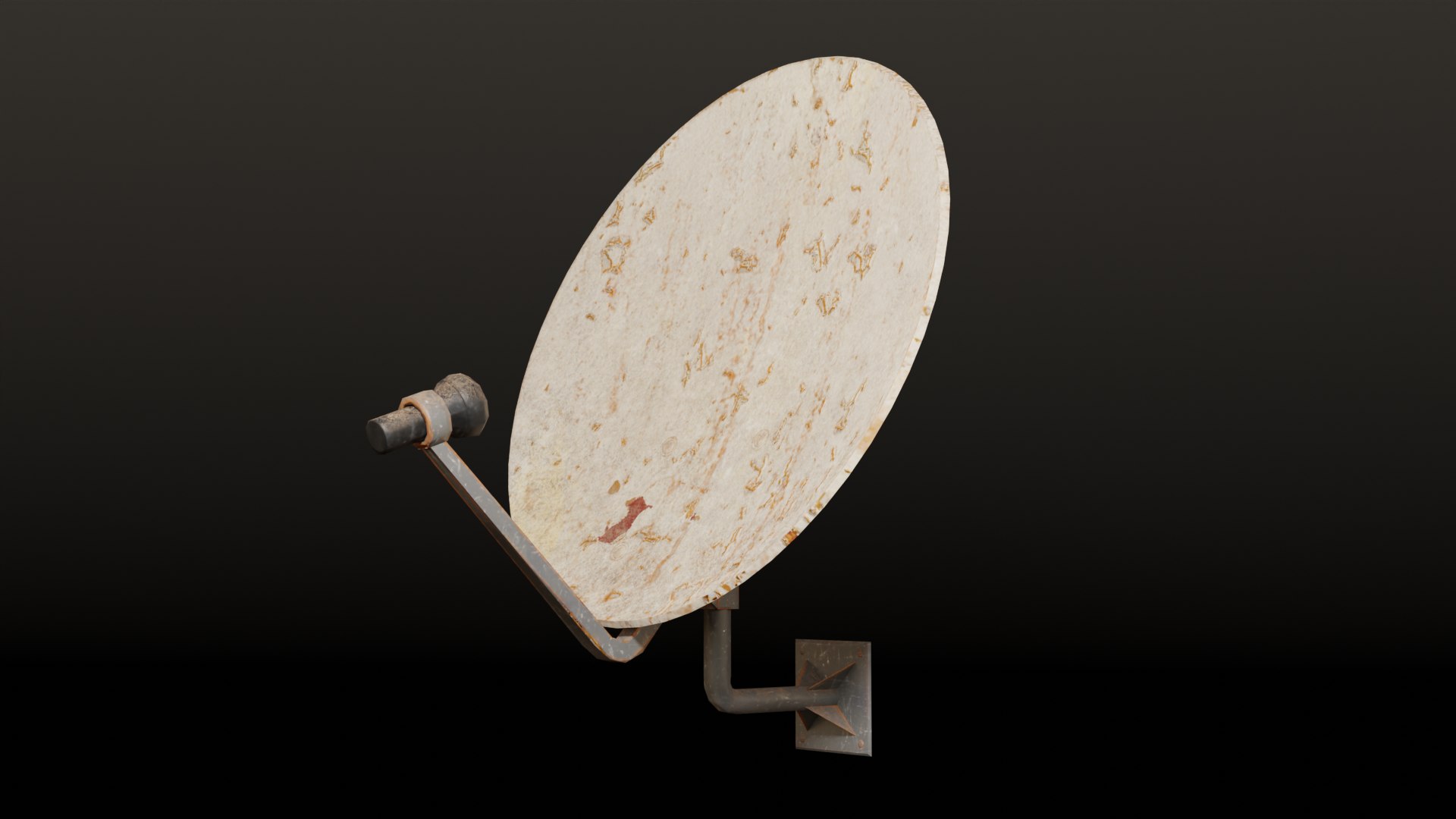 Rusty Satellite Dish 3D - TurboSquid 1948405