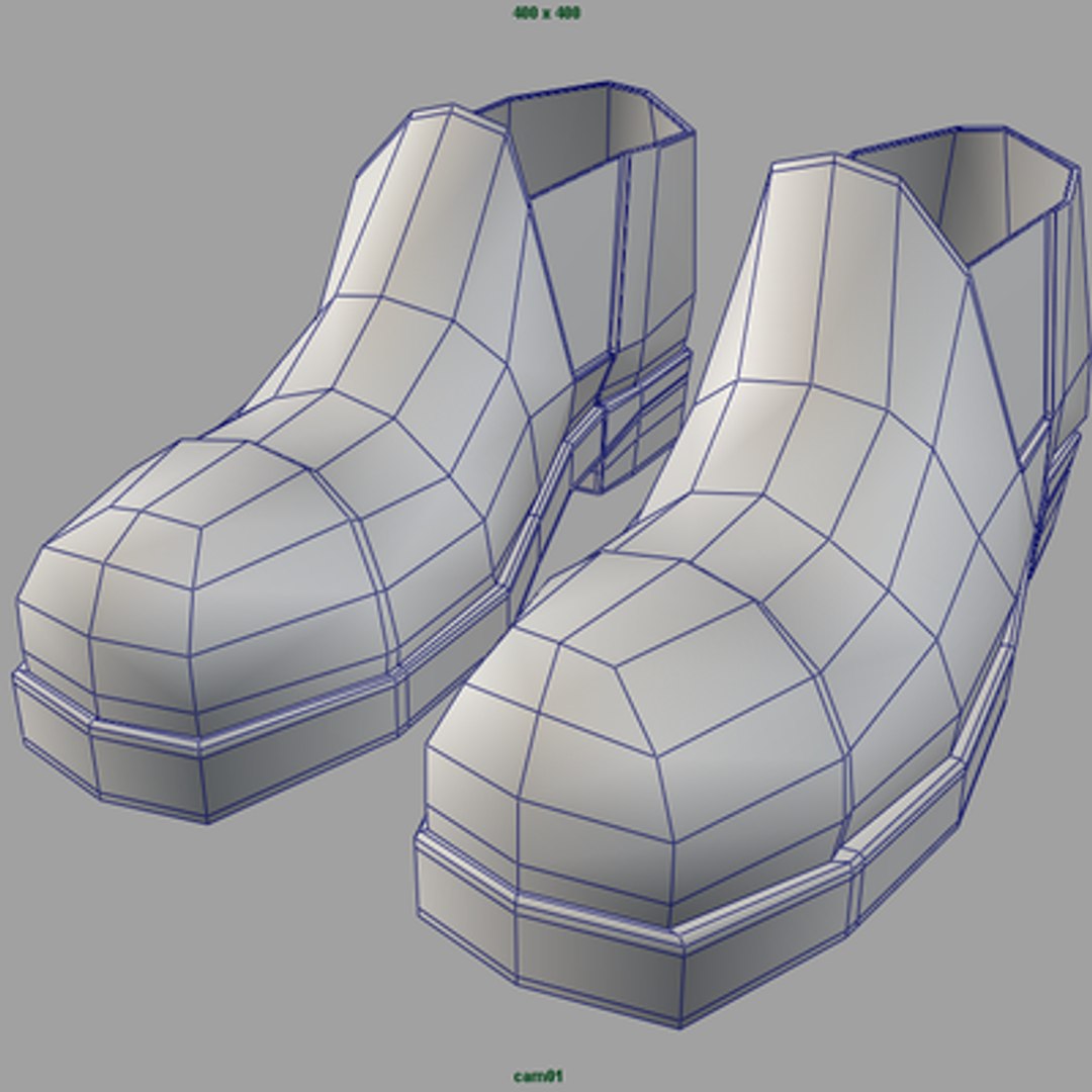 Free Steel Work Boots 3d Model