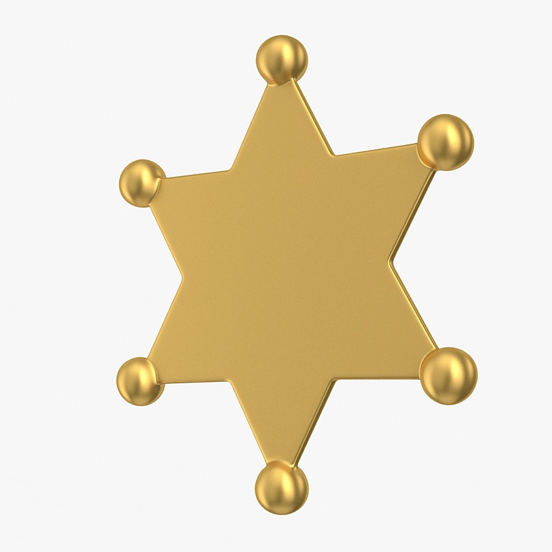 Sheriff star sherif 3D - TurboSquid 1576415