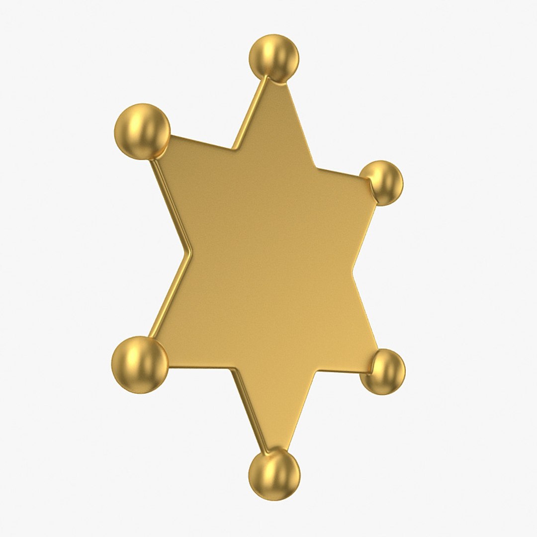 Sheriff star sherif 3D - TurboSquid 1576415