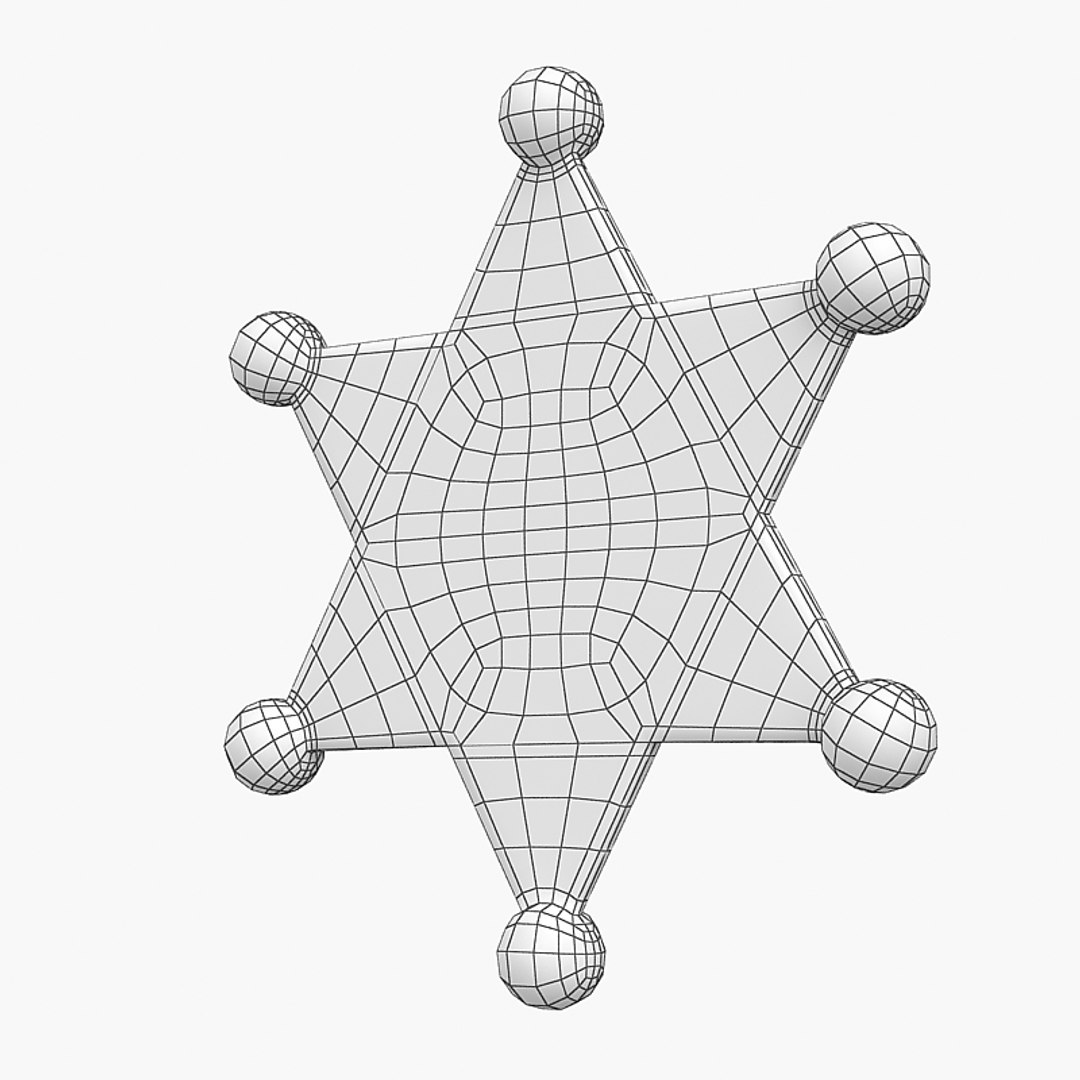 Sheriff star sherif 3D - TurboSquid 1576415