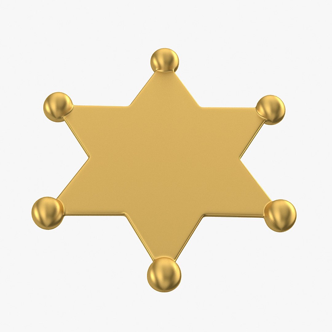 Sheriff star sherif 3D - TurboSquid 1576415