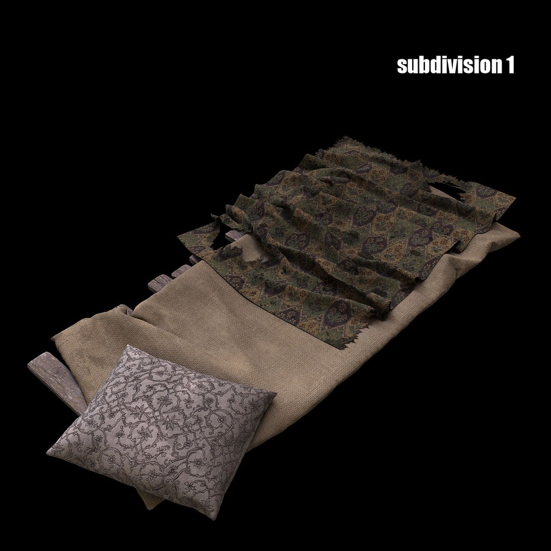 Old Sunbed 3D Model - TurboSquid 1275375