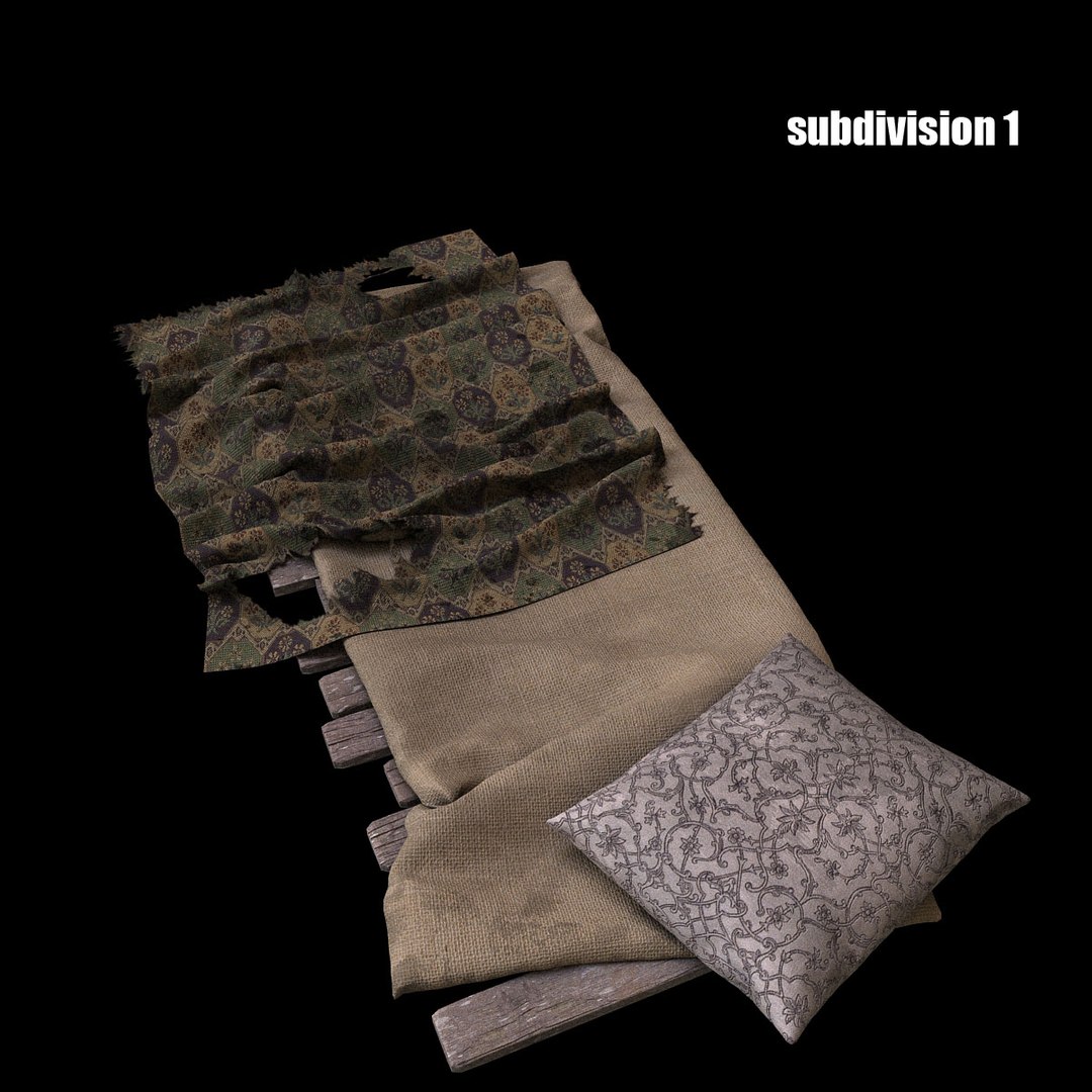 Old Sunbed 3D Model - TurboSquid 1275375