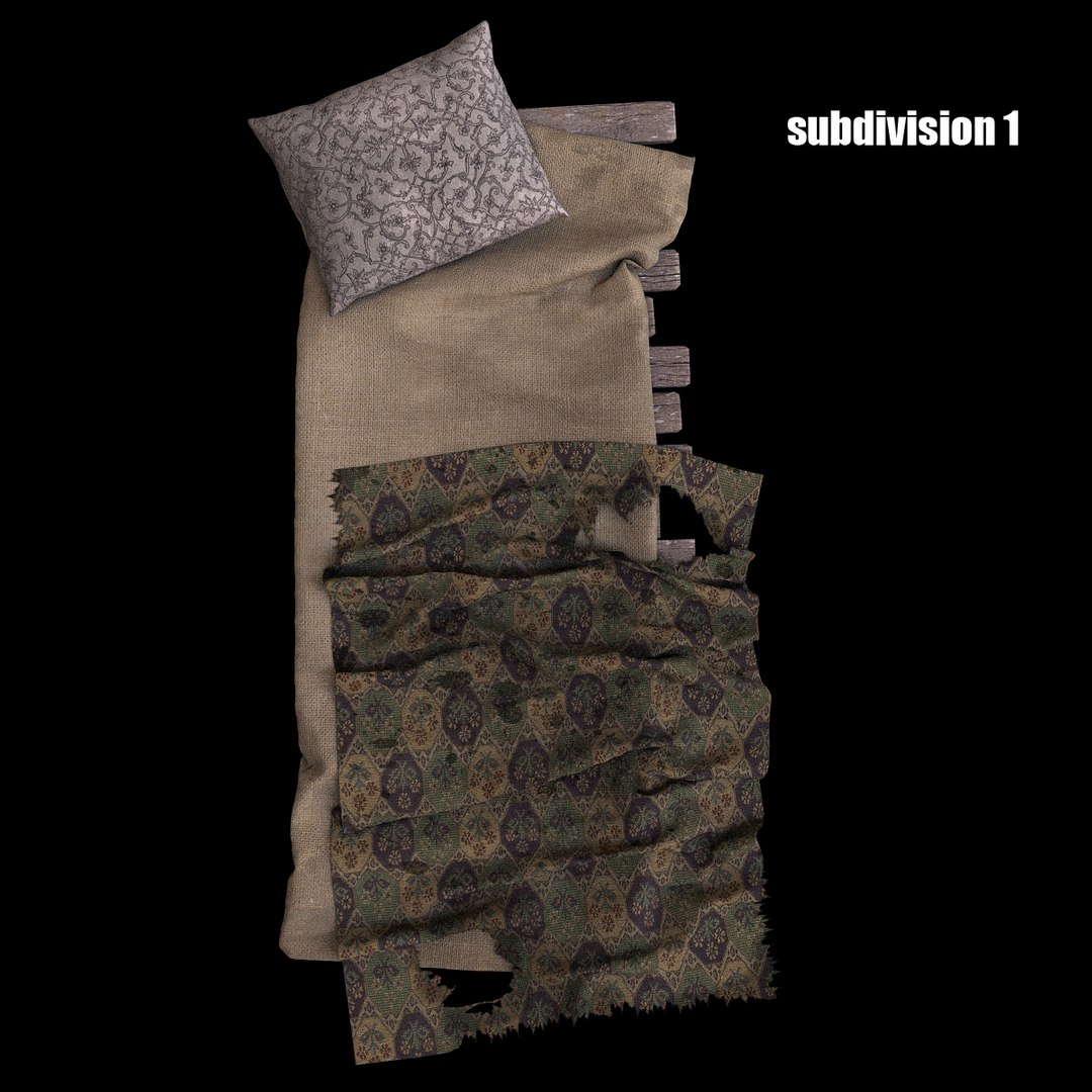 Old Sunbed 3D Model - TurboSquid 1275375