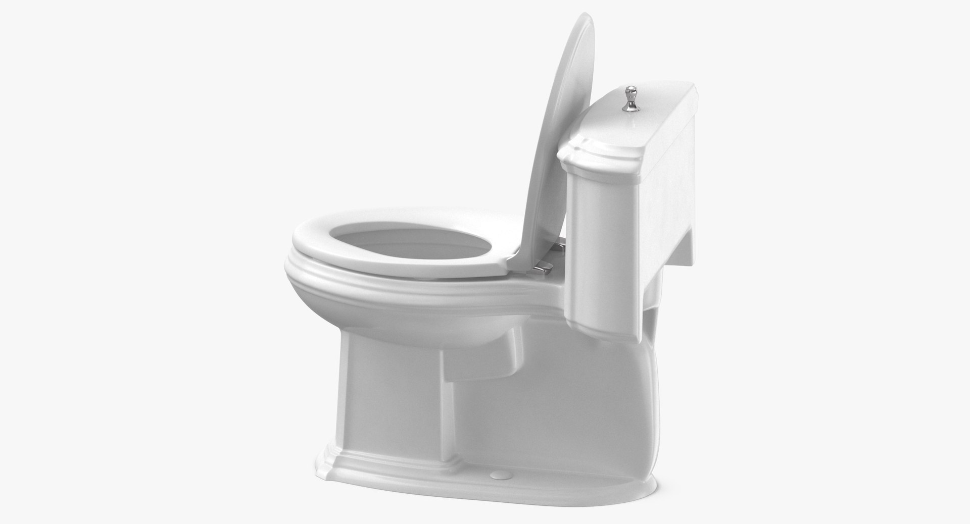 Classical Toilet Open Closed 3D Model - TurboSquid 1331359