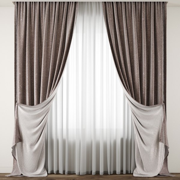 Curtain fabric drape 3D model - TurboSquid 1618007
