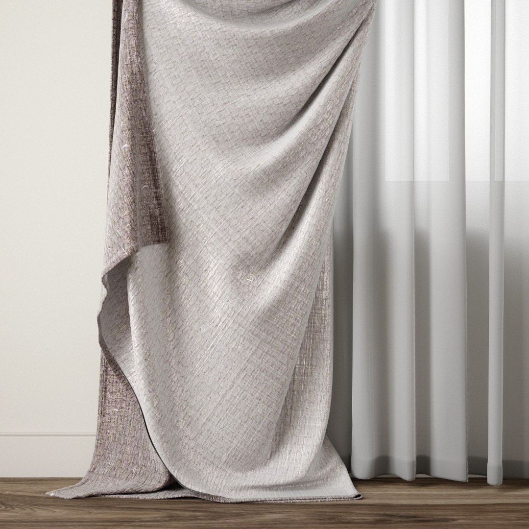 Curtain Fabric Drape 3D Model - TurboSquid 1618007