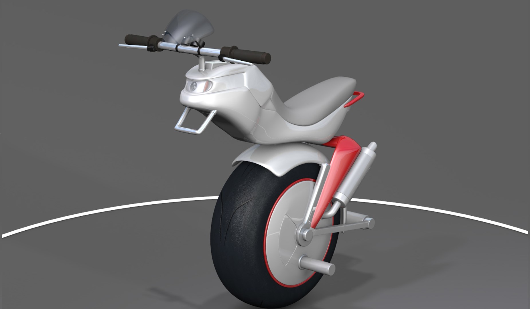3D Motorized Unicycle - TurboSquid 1754808